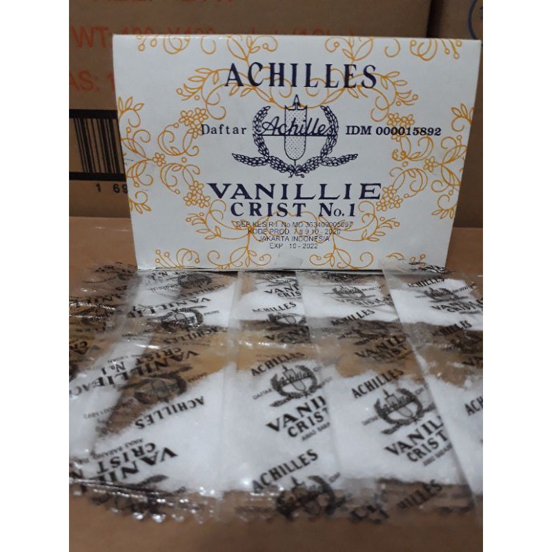 Jual Vanili bubuk achilles per box isi 100 sachet | Shopee Indonesia