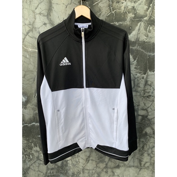 Jual tracktop adidas balok hitam putih dua warna second | Shopee Indonesia