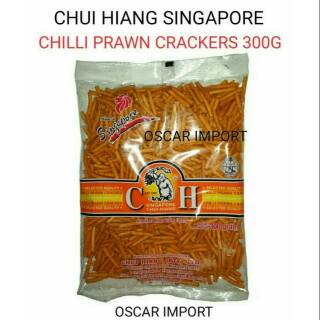Jual Chui Hiang Singapore Chilli Prawn Crackers 300g Cili Stick snack ...