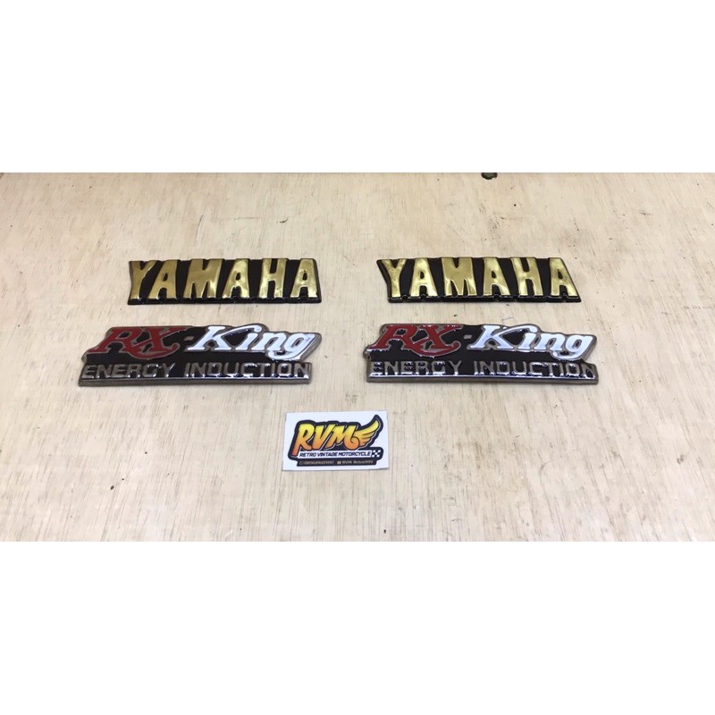 Jual Logo Emblem Tangki Yamaha RX King Set Bokaki Steanless | Shopee ...