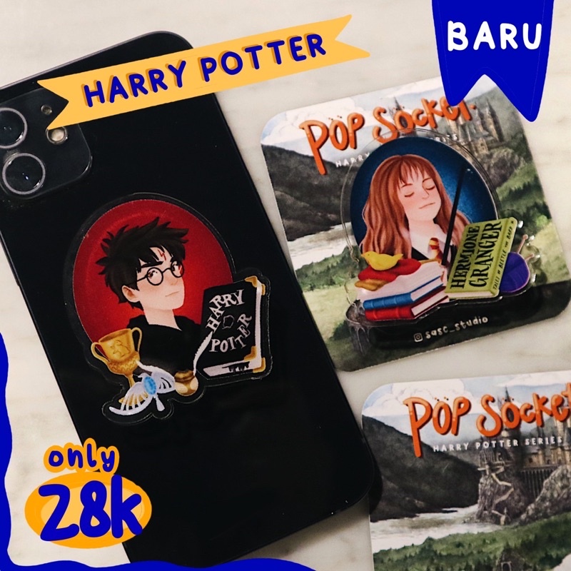 Jual POP SOCKET Harry Potter dan Hermione Granger special premium ...
