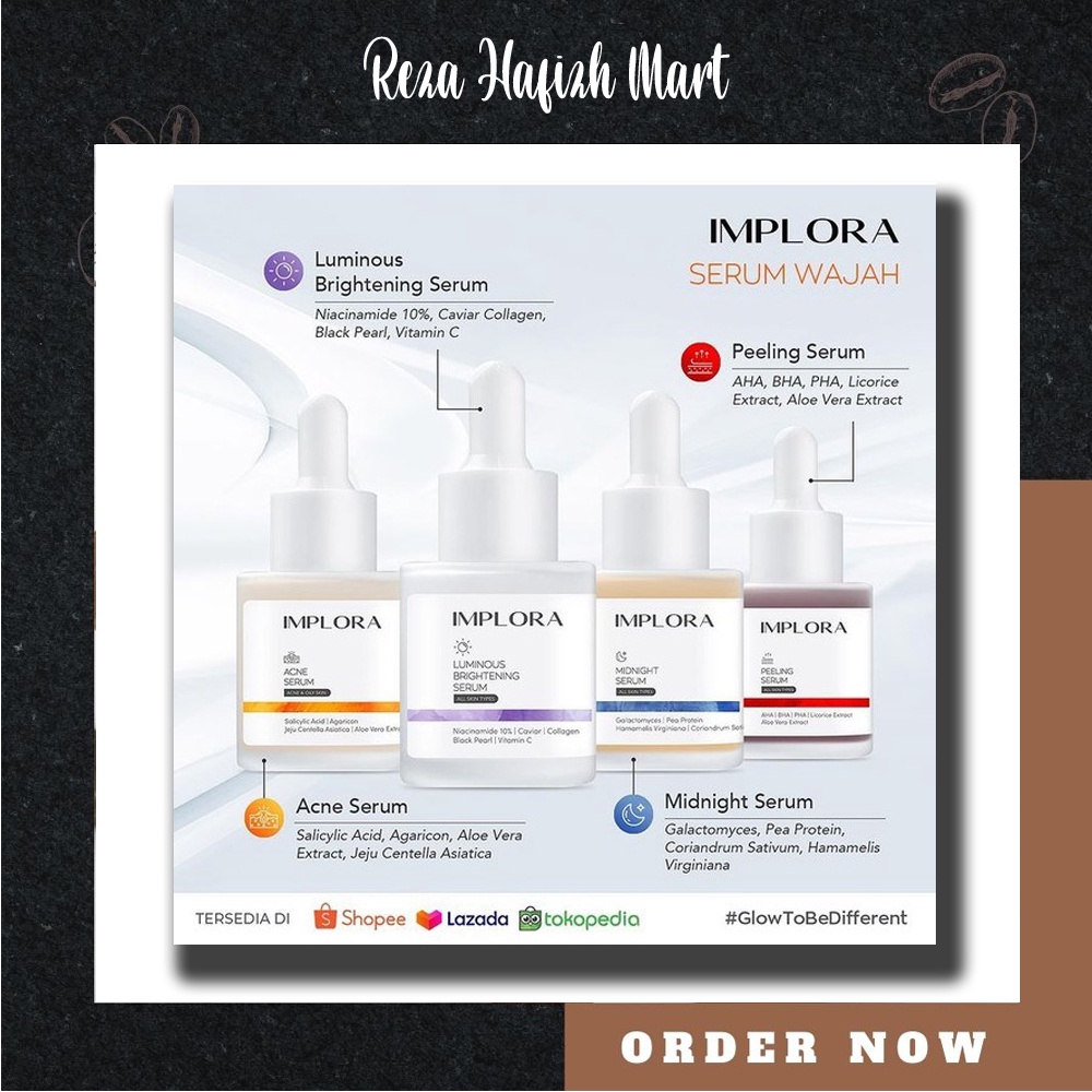 Jual Serum Implora Acne Implora Serum wajah\ Face Serum Luminous Bright ...