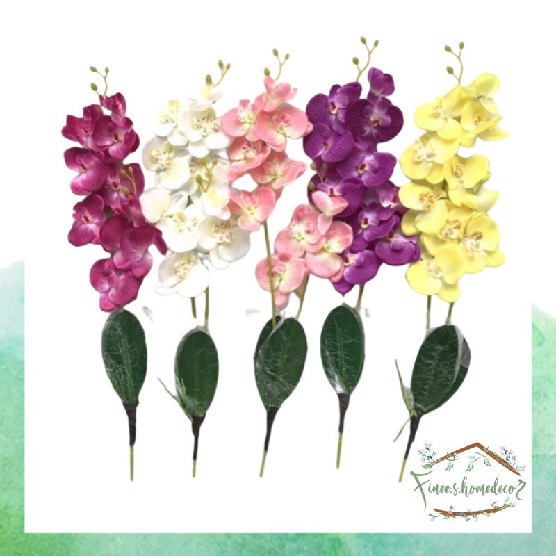 Jual ANGGREK MEKAR X2 - bunga plastik palsu artificial home decor ...