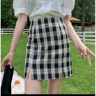 Jual Rok Kotak Aline / mini rok motif kotak korean fashion style / mini ...