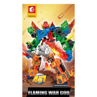 Jual Sembo Block Lego Robot 4IN1 Mecha Of Steel Flaming War God Flame ...