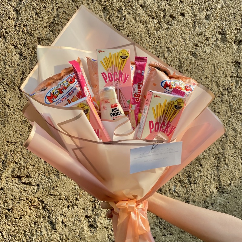 Jual Snack bouquet Aesthetic / Buket Snack estetik / Flower Bouquet ...