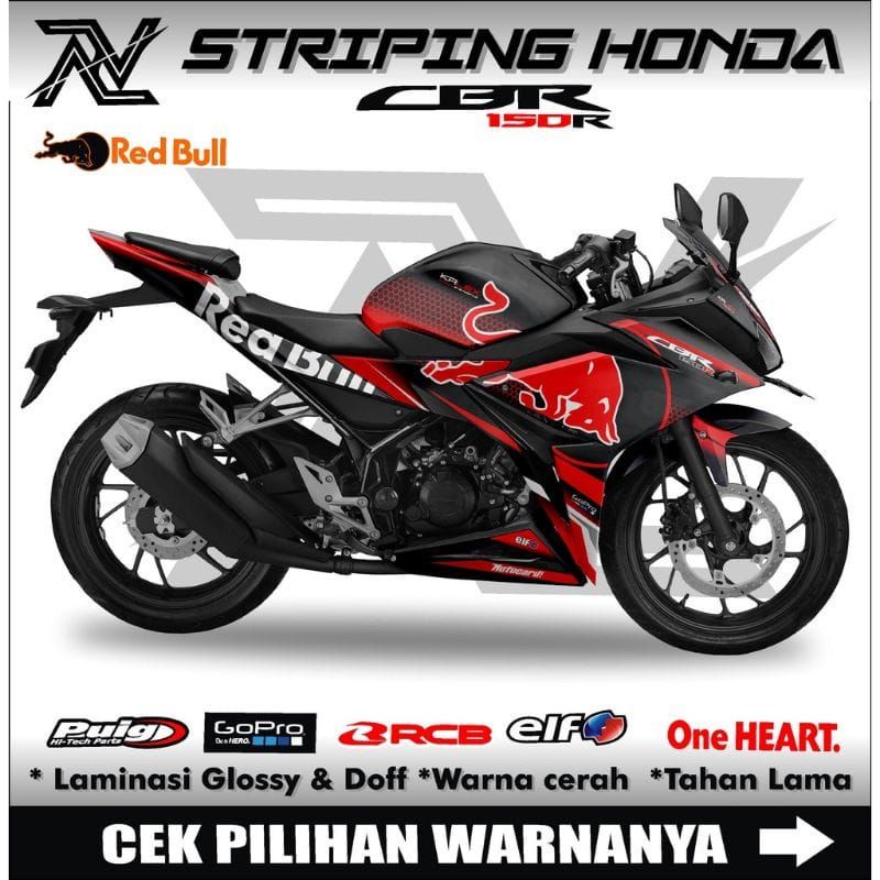 Jual Cutting Decal Striping Honda Cbr 150R Facelift Semi Full Stiker ...