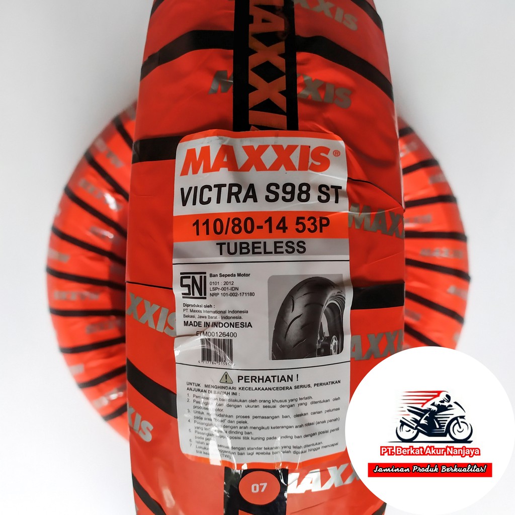 Maxxis Victra 110/80-14 ban Depan Aerox ADV tubeless BONUS Pentil ...