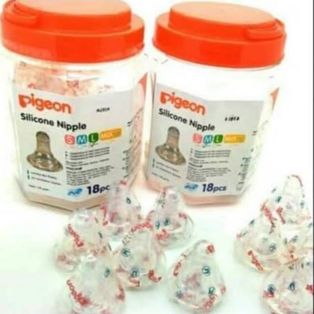 Jual Pigeon Nipple Standard Ecer / Dot Silicone Pengganti / Dot Karet ...