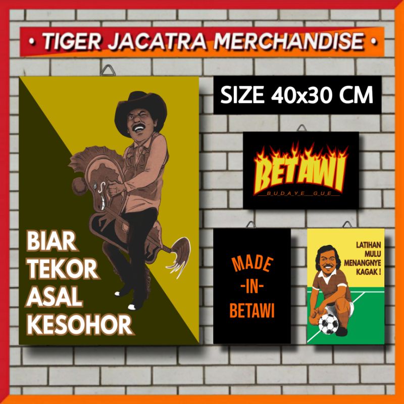 Jual Hiasan Dinding Papan Poster Betawi Culture Size 40 x 30 cm ...