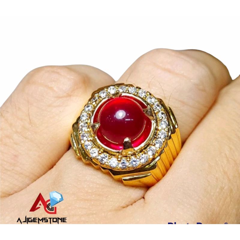 Jual Batu Siam bulat siap ring qualitas super hq | Shopee Indonesia