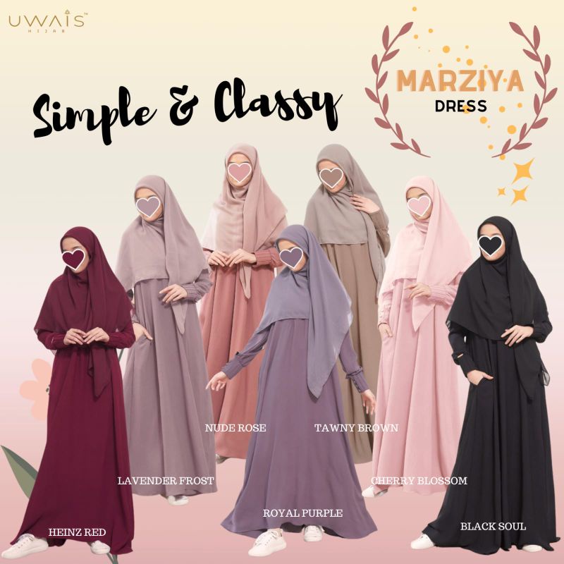 Jual MARZIYA DRESS BY UWAIS HIJAB ( DRESS ONLY) | Shopee Indonesia