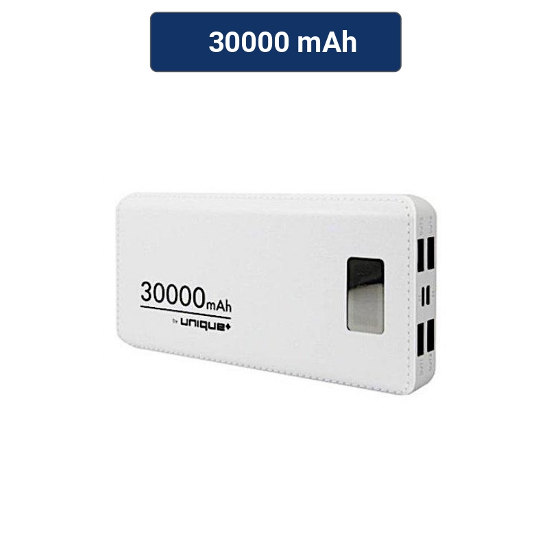 Jual uNiQue Power Bank LED 30000mAh 4 USB Port (KHUSUS JAWA) | Shopee ...