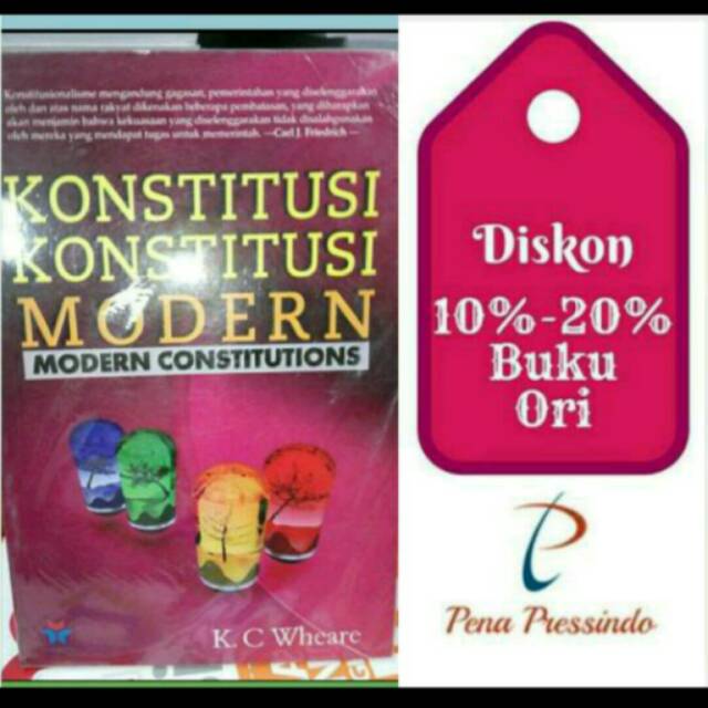 Buku Konstitusi-Konstitusi Modern (Modern Constitutions) - K.C Wheare ...