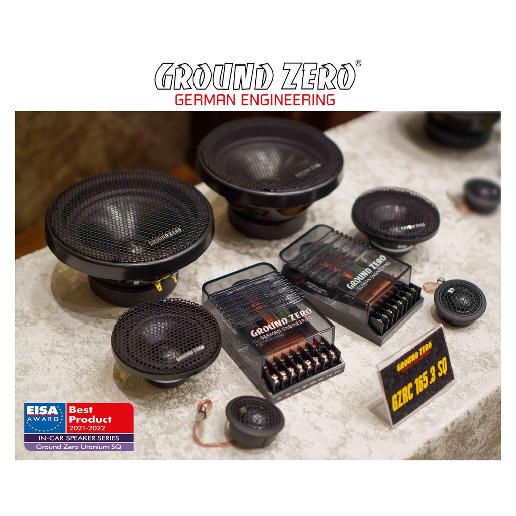 Jual Ground Zero GZUC 165.3SQ Uranium Series Speaker Split Component 3-Way 6.5 inch FullKit ...