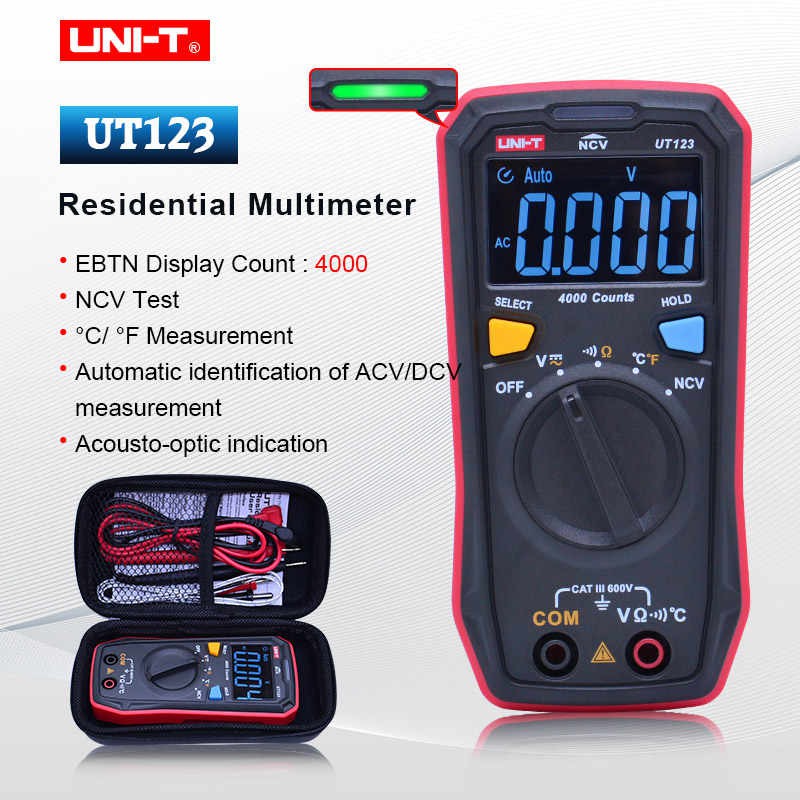 Jual Digital Multitester UNI-T UT123 - Auto Range with EBTN Screen ...