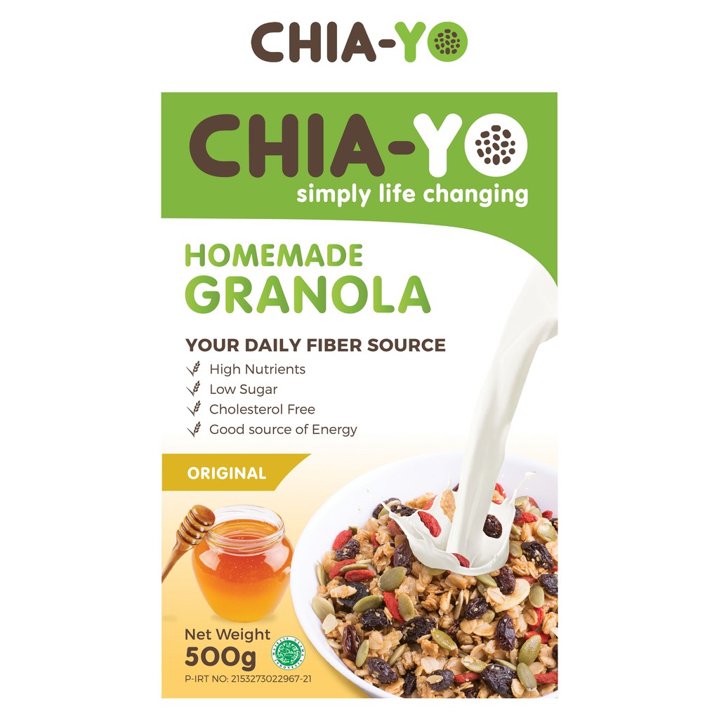 Chiayo Homemade Granola Original 500gr | Shopee Indonesia