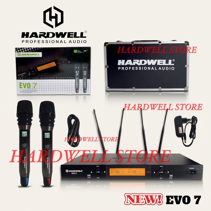 Jual Mic Wireless Hardwell EVO 7 / EVO7 Original Microphone Double ...