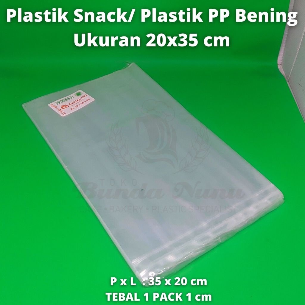 Jual Plastik Snack Plastik PP Bening Tebal Plastik Kue Kering Ukuran ...
