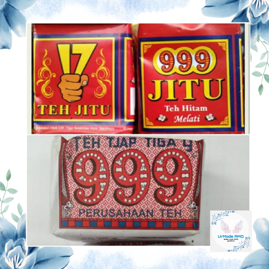 Jual Teh Jitu 999 Merah 40 gr. Teh Jitu Merah. Teh Hitam Melati Cap 999 Teh Celup Teh Bola Api ...