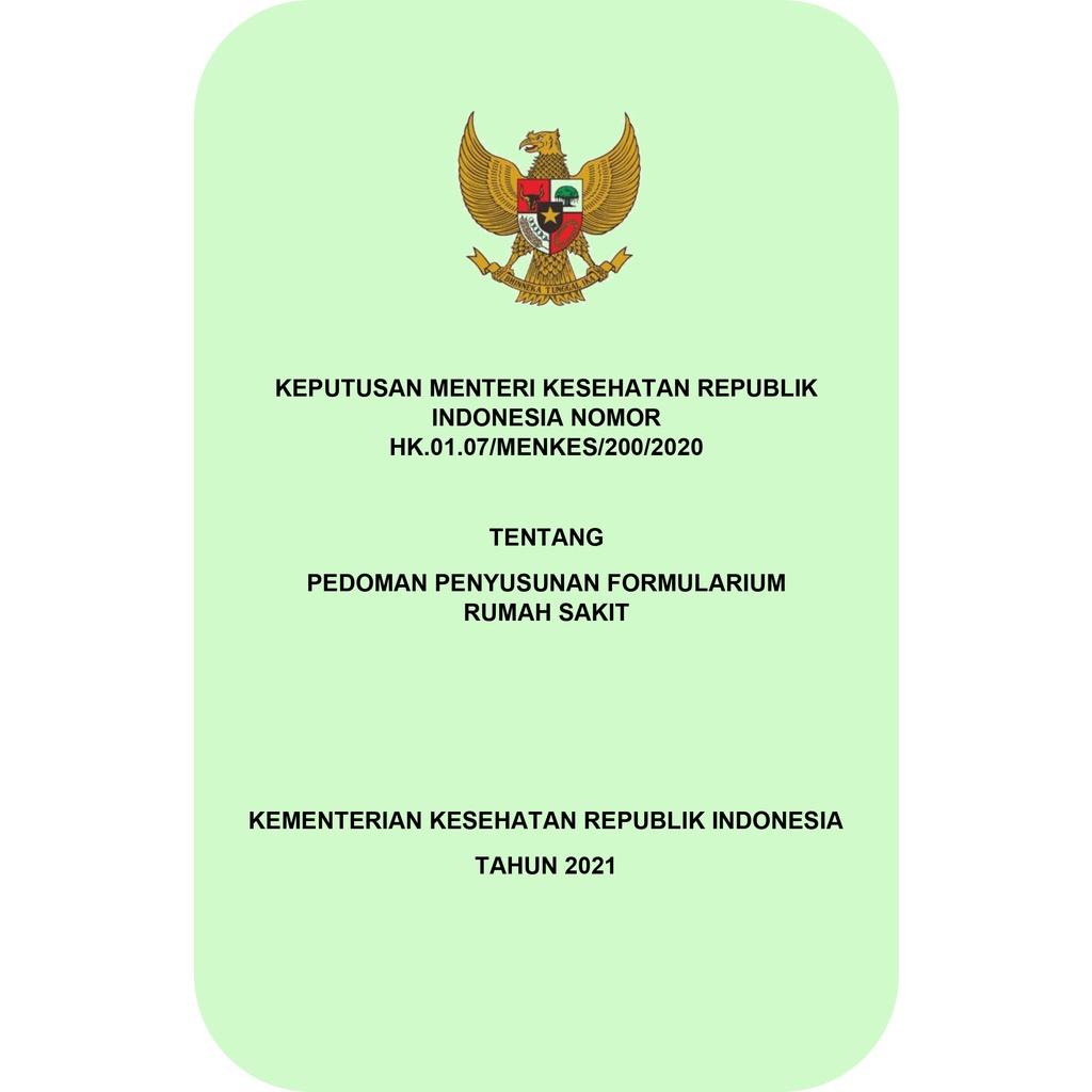 Jual Buku Pedoman Penyusunan Formularium Rumah Sakit Shopee Indonesia
