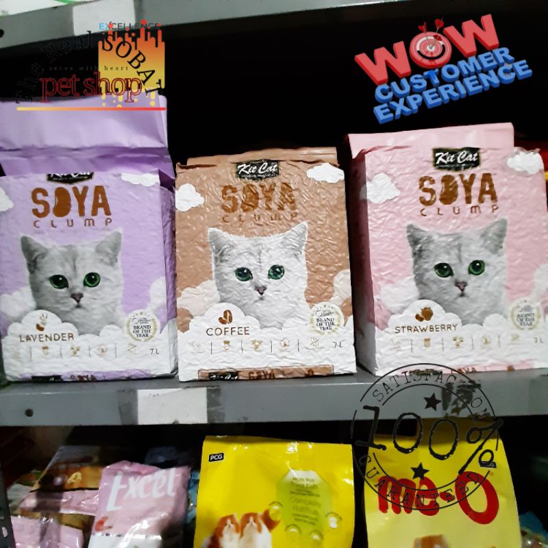 Jual Kit Cat Soya Clump 7 Liter | Pasir Kucing Kit Cat Soya Clump 7 ...