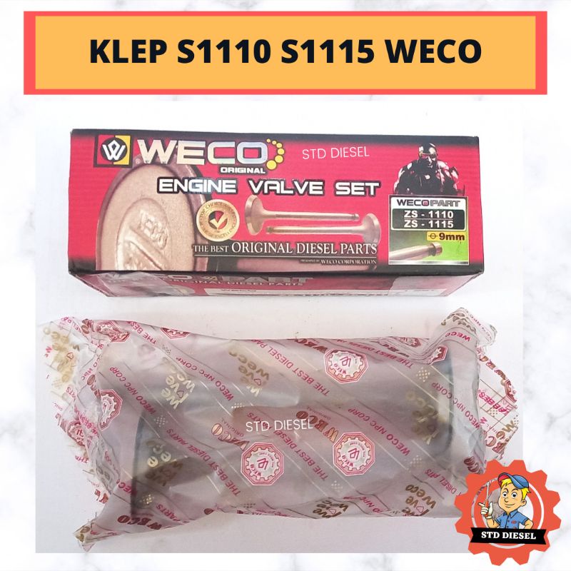 Jual KLEP S1110 S1115 MERK WECO VALVE IN EX DIESEL ENGINE MESIN 23 24 ...