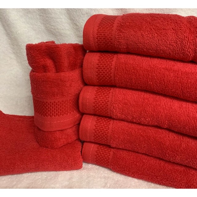 Jual Handuk merah salon souvenir wedding pernikahan tea pai sang jit ...