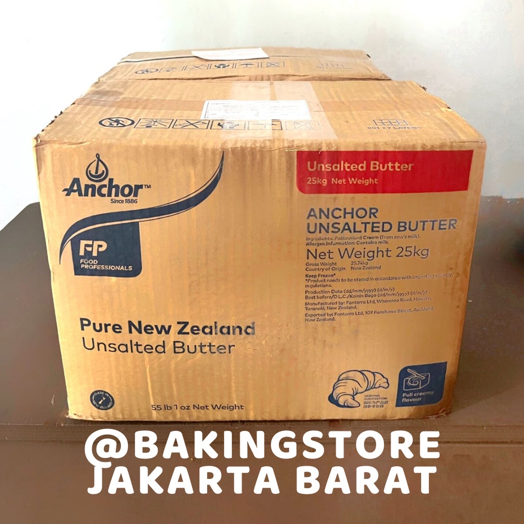 Jual Anchor Unsalted Butter 25 Kg | Shopee Indonesia
