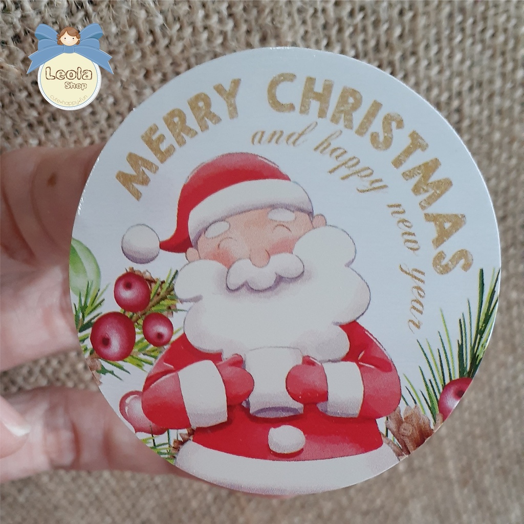 Jual STIKER MERRY CHRISTMAS/ STIKER LABEL NATAL SANTA / STIKER BULAT 5 ... Jual STIKER MERRY CHRISTMAS/ STIKER LABEL NATAL SANTA / STIKER BULAT 5 ...