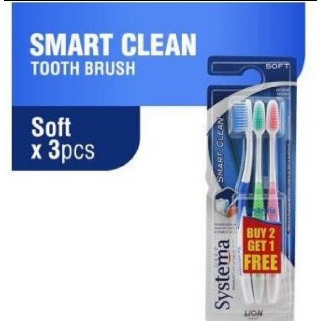 Jual Sikat Gigi SYSTEMA SMART CLEAN - 3 pcs | Shopee Indonesia