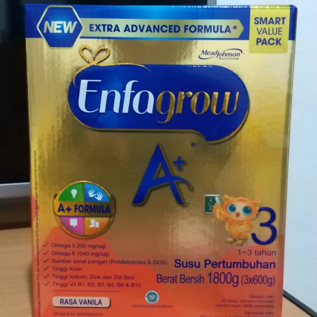 Jual Enfagrow A+3 1800G Vanilla | Shopee Indonesia