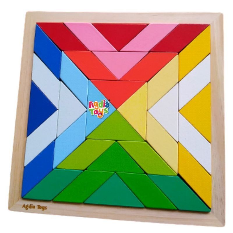 Jual Balok Piramida Mainan Puzzle Kayu SNI | Shopee Indonesia