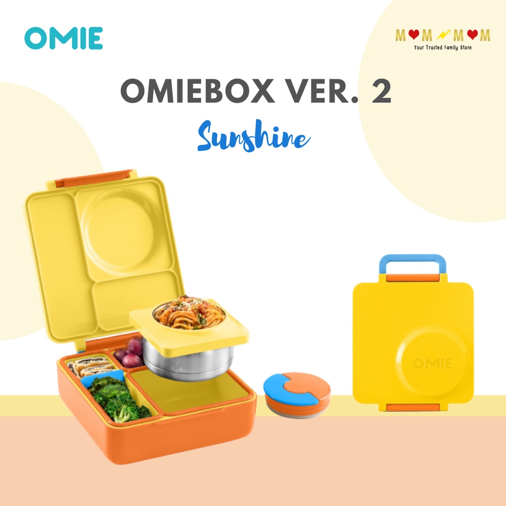 Jual OmieBox Ver. 2 Yellow Sunshine - Kotak Makan Lengkap dengan ...