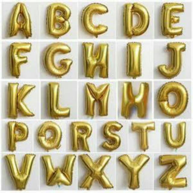Jual Balon foil huruf / balon foil angka / balon huruf / balon angka ... Jual Balon foil huruf / balon foil angka / balon huruf / balon angka ...