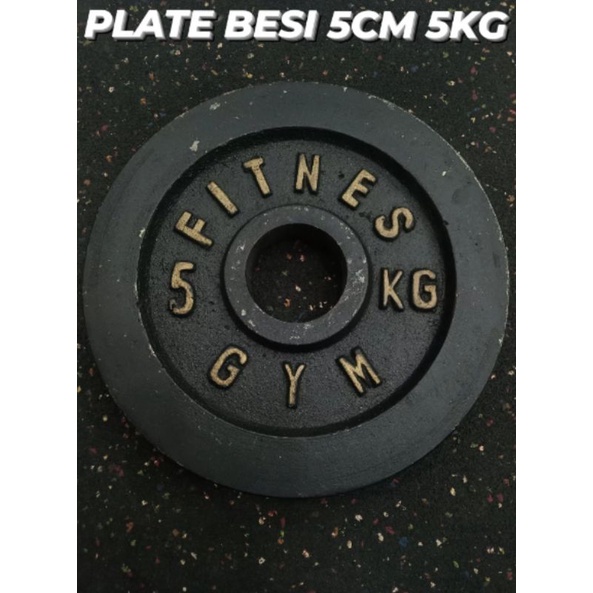 Jual Plate barbell besi 5cm 5kg | Shopee Indonesia