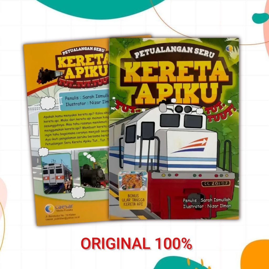 Jual Petualangan Seru Kereta Apiku Buku Kereta Api Caesar Indonesia