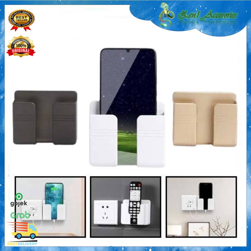 Jual {ZEN1} HOLDER TEMPEL DINDING TEMPAT CHARGER HP REMOTE TV AC / RAK ...