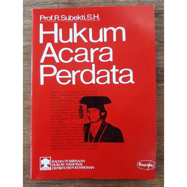 Jual HUKUM ACARA PERDATA BY SUBEKTI | Shopee Indonesia Jual HUKUM ACARA PERDATA BY SUBEKTI | Shopee Indonesia