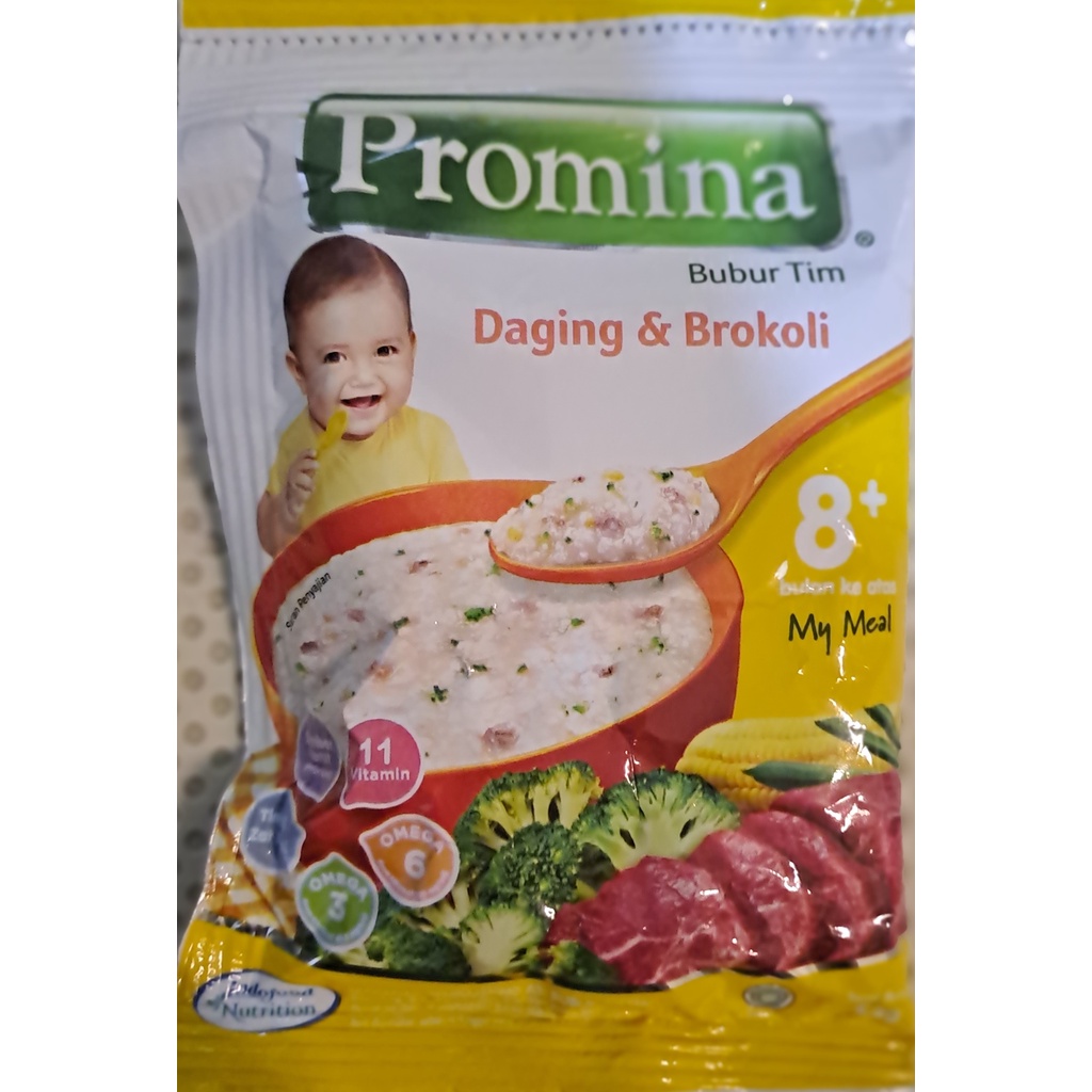 Jual Promina Bubur Tim Daging & Brokoli 8+ Sachet 25 gram | Shopee ...