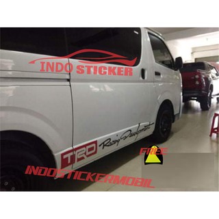 Jual STICKER STIKER MOBIL HIACE STRIPNG STIKER TRD RACING MOBIL TOYOTA ...