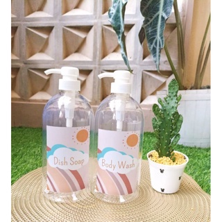 Jual BOTOL PUMP 1000ML / BOTOL SABUN PUMP 1 LITER / BOTOL HAND SOAP ...