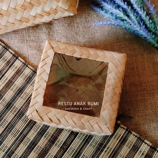 Jual Besek 12 cm Natural Mika - Besek Mini - Besek Snack | Shopee Indonesia