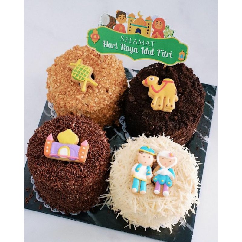 Jual hampers parcel lebaran mini chiffon cake set | Shopee Indonesia