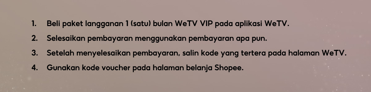 WeTV x Shopee