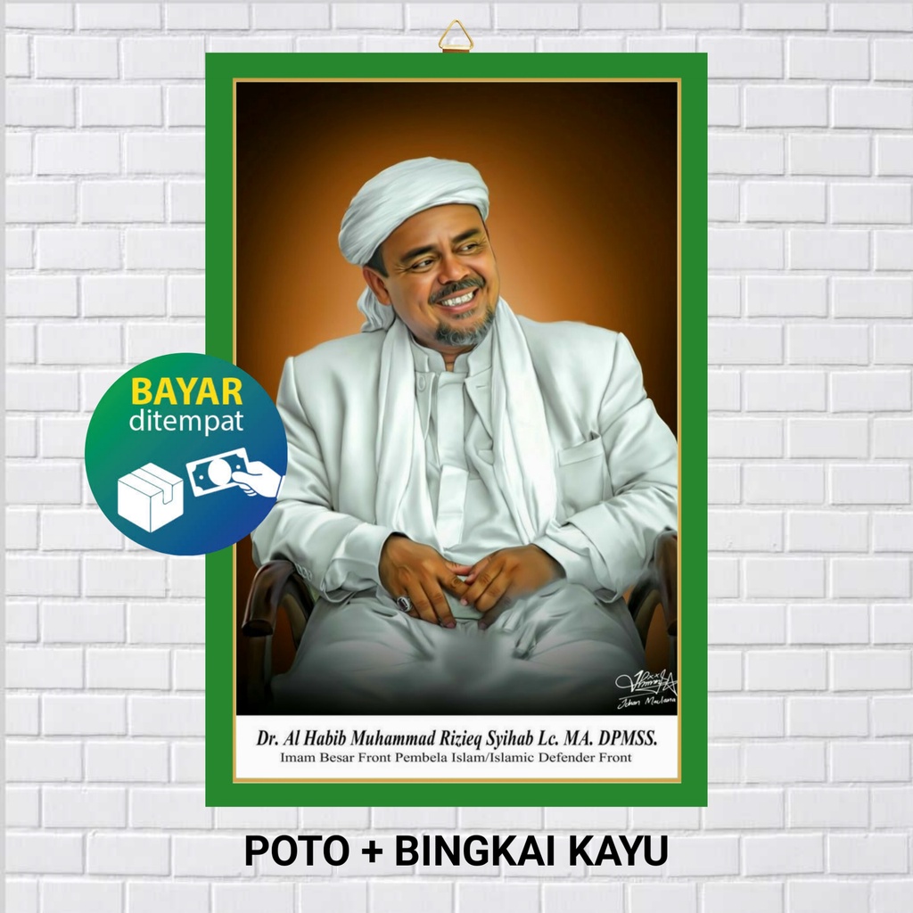 Jual POSTER POTO + BINGKAI HABIB RIZIEQ SYIHAB / POSTER HABIB RI ZIEQ ...