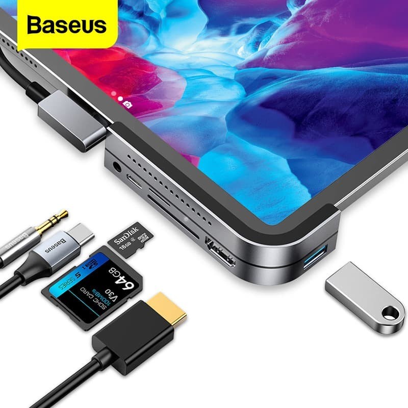 Jual BASEUS 6IN1 USB C HUB TO HDMI USB 3.0 TYPE C HUB FOR IPAD PRO&MAC ... Jual BASEUS 6IN1 USB C HUB TO HDMI USB 3.0 TYPE C HUB FOR IPAD PRO&MAC ...