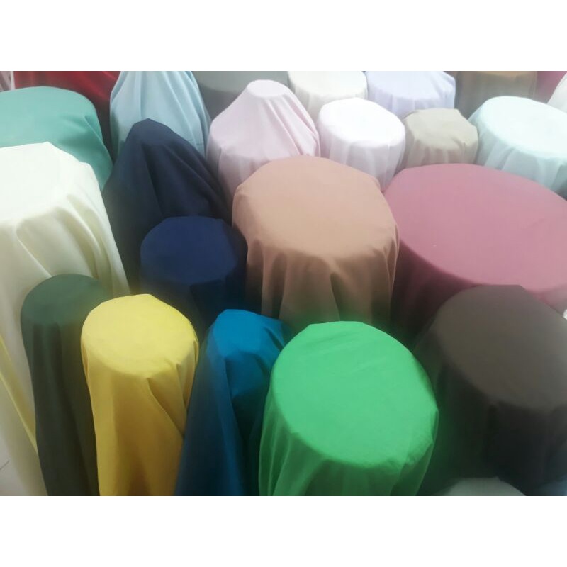 Jual kain katun poplin cvc 80%katun-20%poly,kain garment | Shopee Indonesia