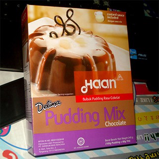 HAAN Pudding Mix Chocolate Puding Coklat Delima 245 gr | Shopee Indonesia