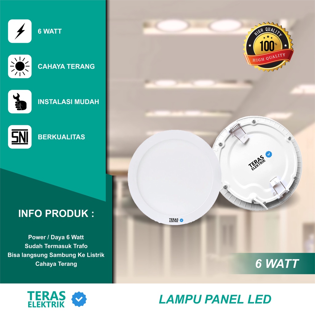 Jual Lampu downlight led 6 Watt lampu plafon downlight 6w | Shopee ...